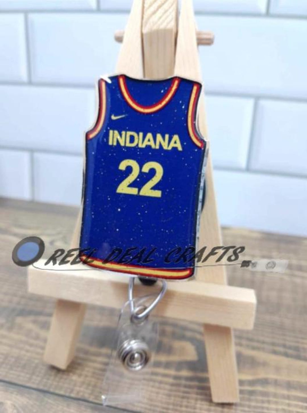 Sports Jersey Badge Reel Caitlin Clark Indiana Fever Inspired Medical ...