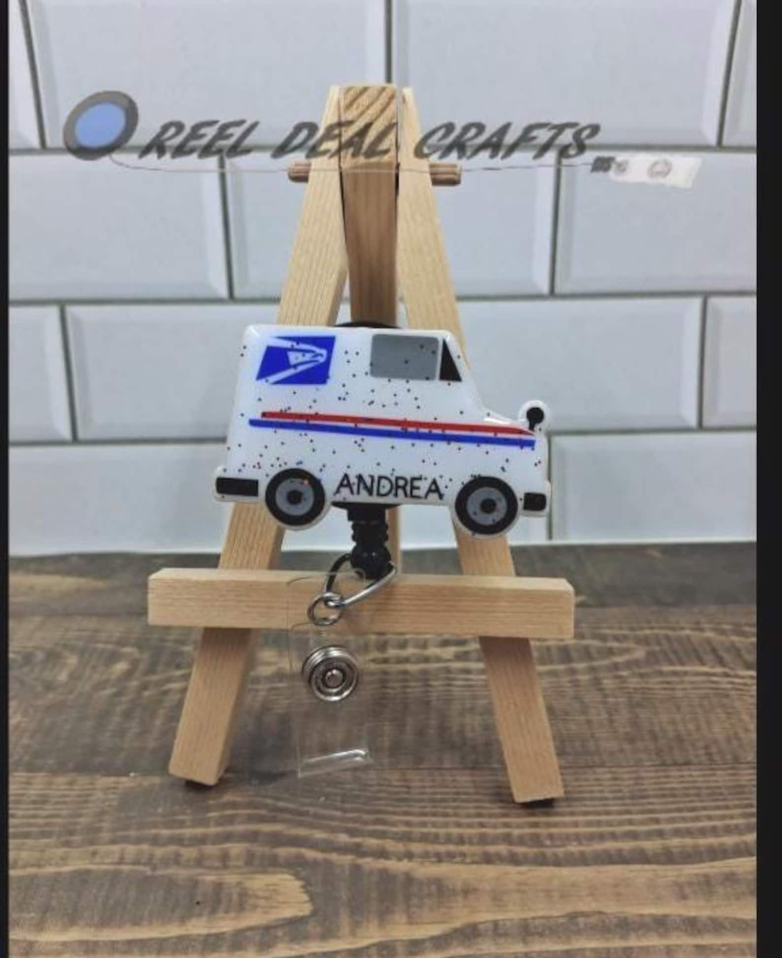 USPS Mail Truck Badge Reel Work Office ID Nursing Medical - Etsy