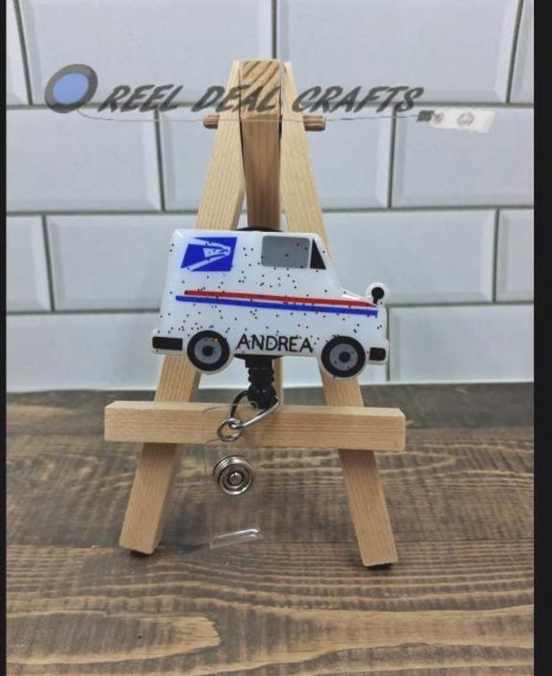 USPS Mail Truck Badge Reel Work Office ID Nursing Medical - Etsy