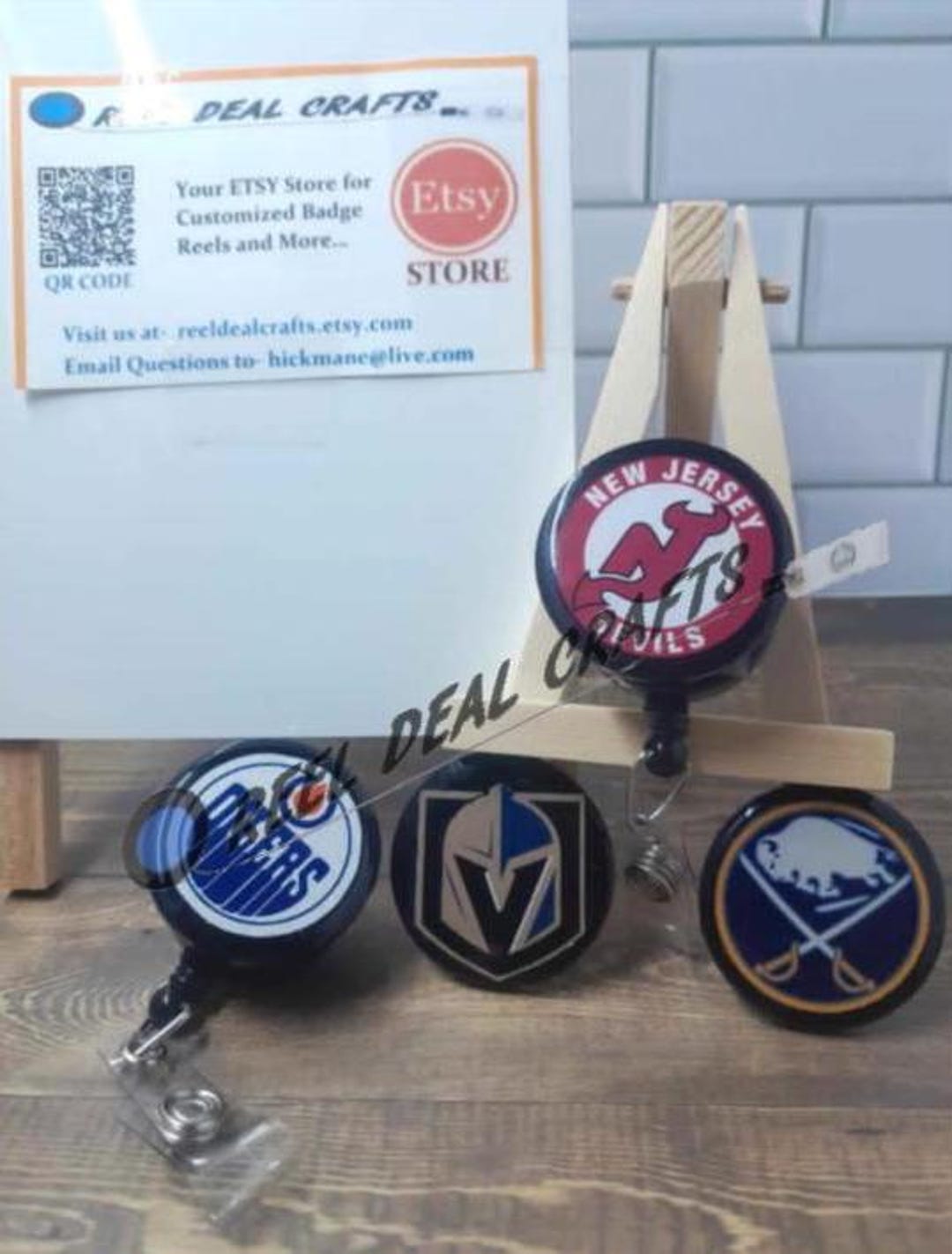 Pro Hockey Team Badge Reel Create Your Own Sports Medical Office ...