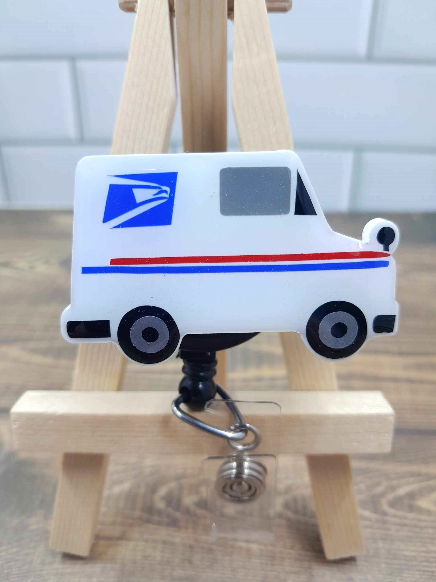 USPS Mail Truck Badge Reel Work Office ID Nursing Medical - Etsy Australia