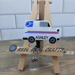 USPS Mail Truck Badge Reel Work Office ID Nursing Medical - Etsy