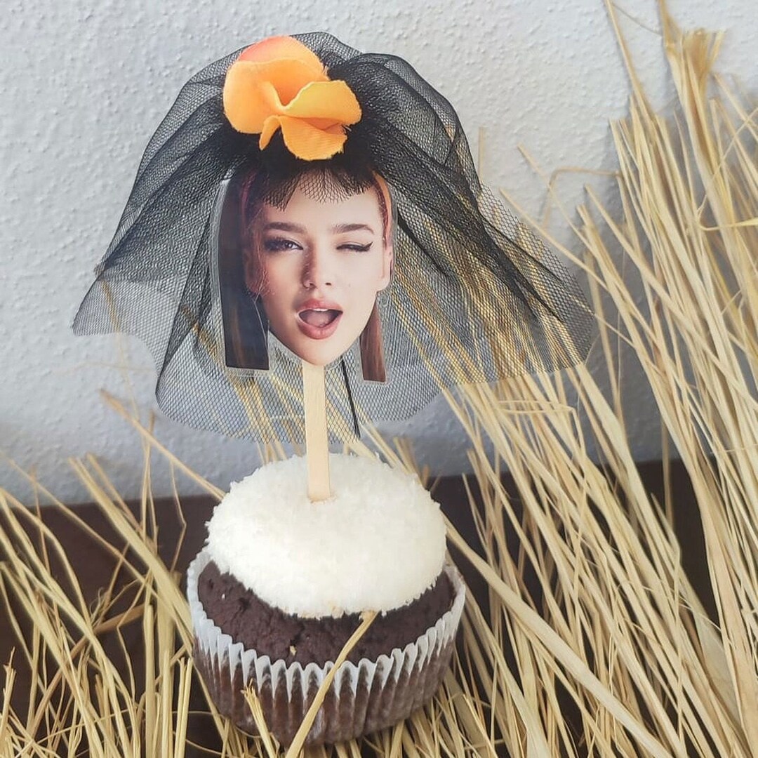 3D Black Veil Photo Cake Decoration,bachelorette Party,halloween ...