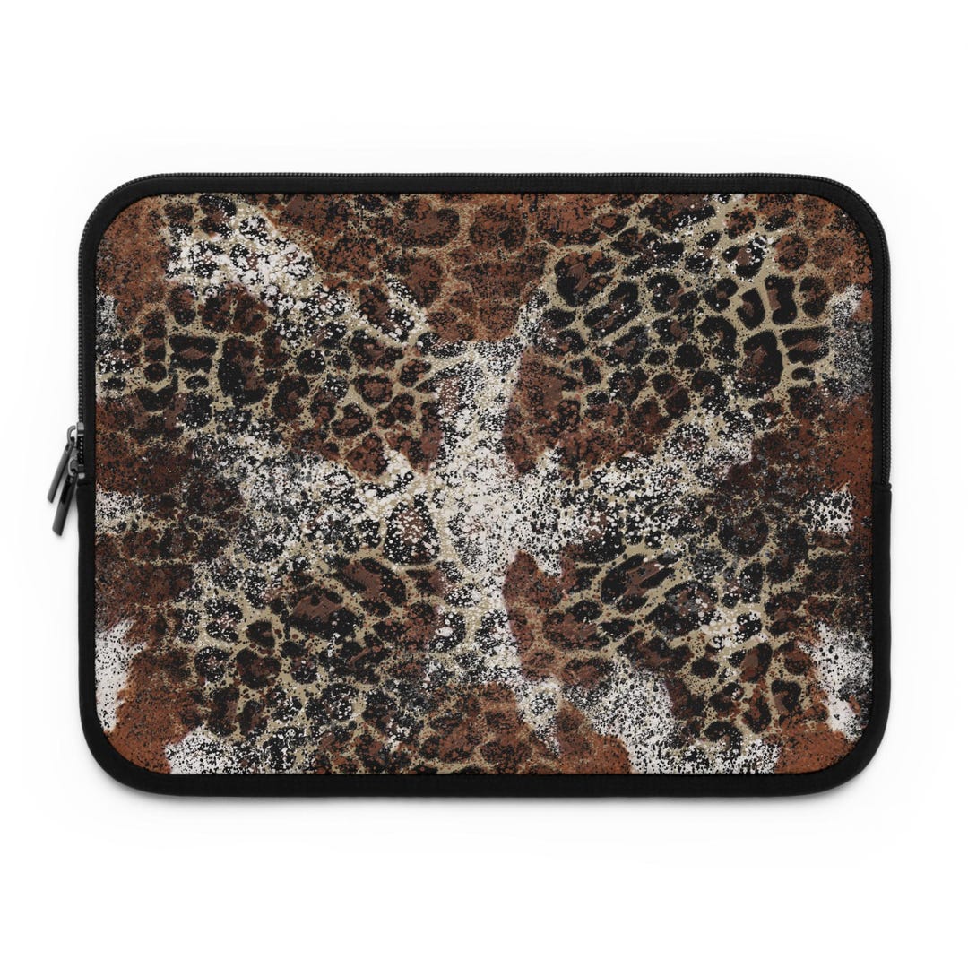 Leopard Print Laptop Sleeve - Stylish Protection for Your Tech, Cheetah ...