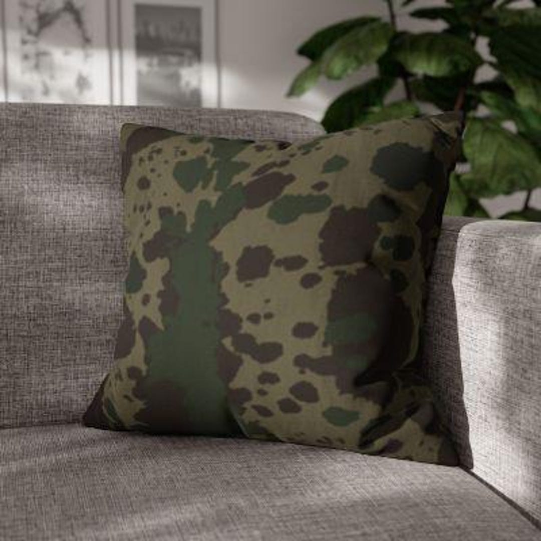 Camouflage Square Pillow, Army Print Cushion, Decorative Throw Pillow ...