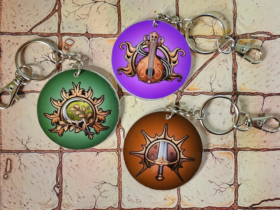 Baldur’s Gate 3 Keychain – BG3 Acrylic Charm for Gamers – DND Gift for ...