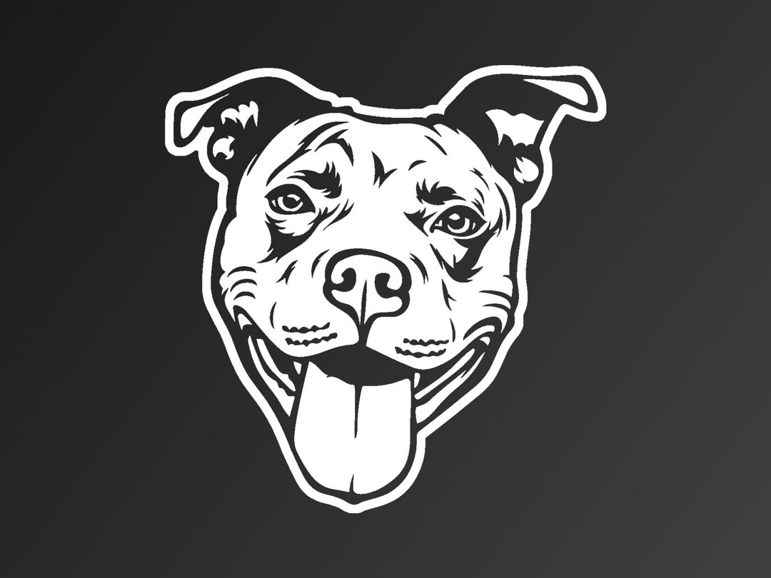 Pitbull Decal, Dog Decal, Dog Sticker, Car Decal, Car Sticker, Bumper ...