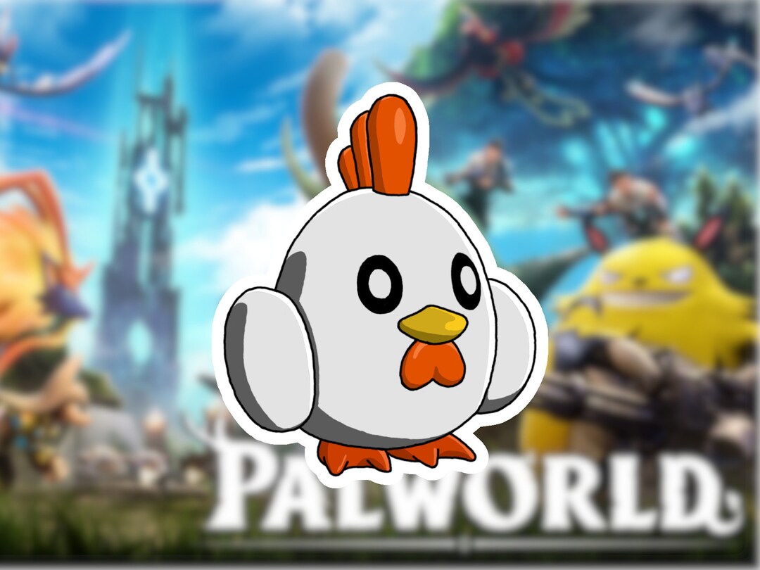 Cute Palworld Chikipi Waterproof Stickers Phone Notebook Laptop PC ...