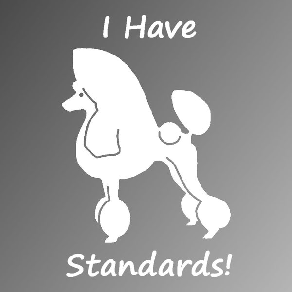 Poodle Decal - Etsy