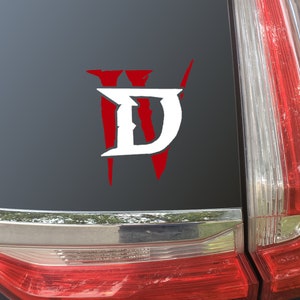 Diablo 4 Logo Sticker, Car Decal, Diablo IV Sticker, Diablo 4 Decal ...