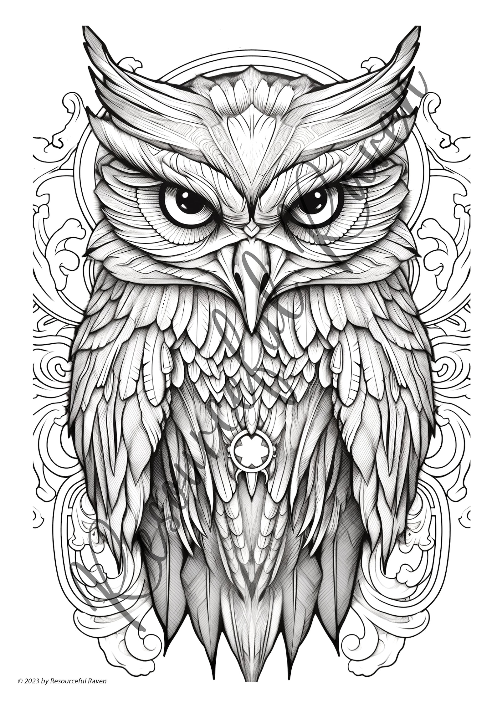 13 Majestic Owls - Printable Adult Coloring Pages - Owl Coloring ...