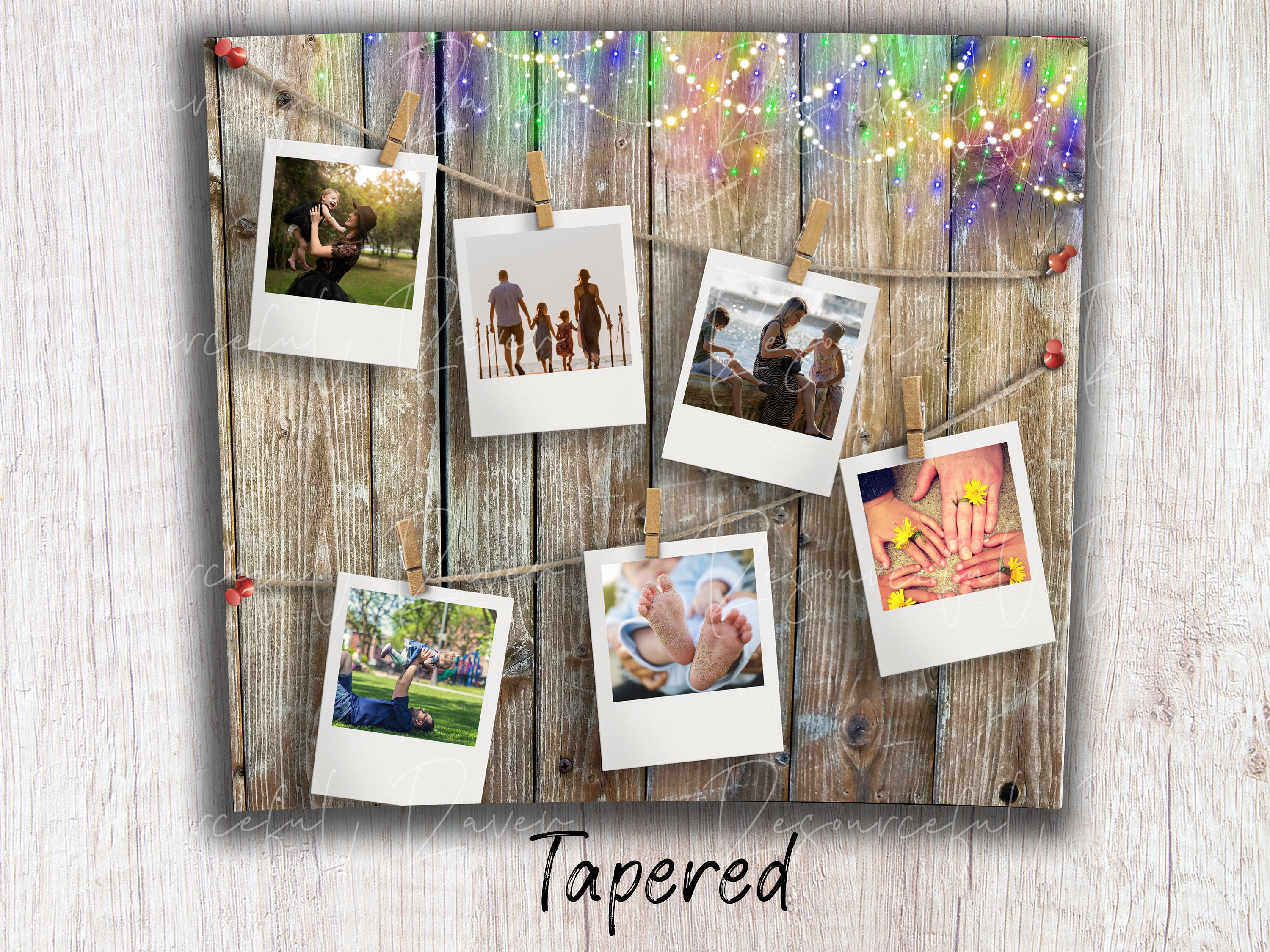 Light String Custom Photo Tumbler Wrap for Couples or Family - Polaroid ...
