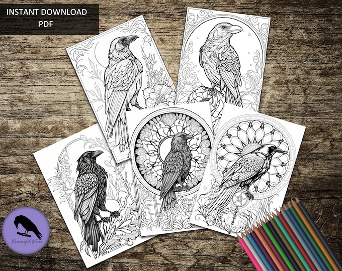 Raven Sign With Fancy Floral Theme, Raven Signs, Wreath Sign, Raven ...
