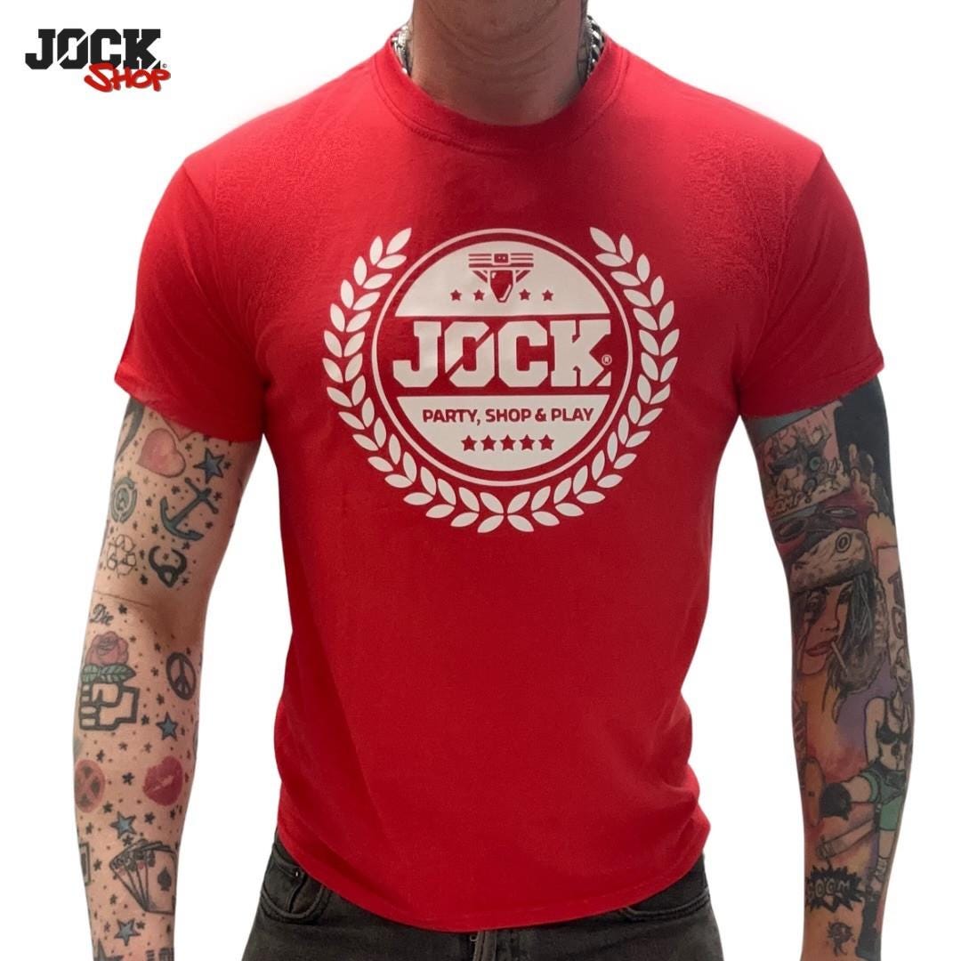 JOCK Crest T-shirt - Red - Etsy