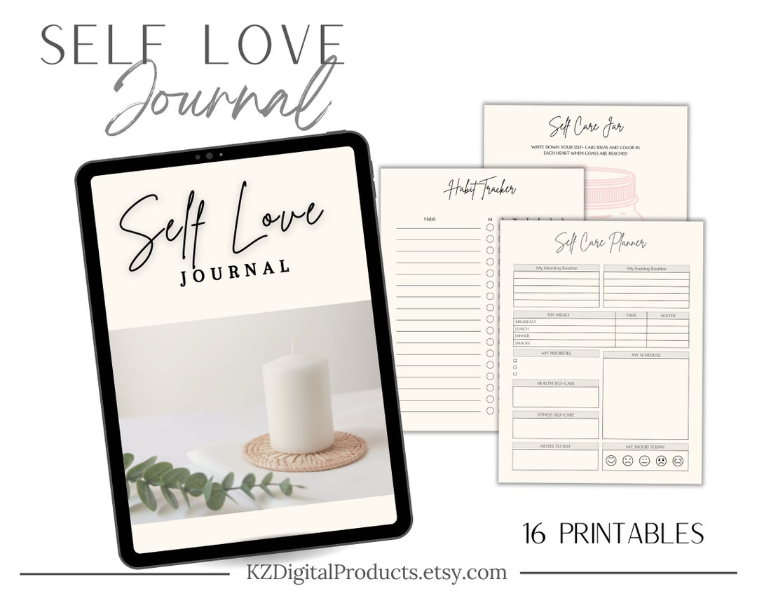 Self Love Journal, Self Love Printable, Mental Health Journal, Wellness ...