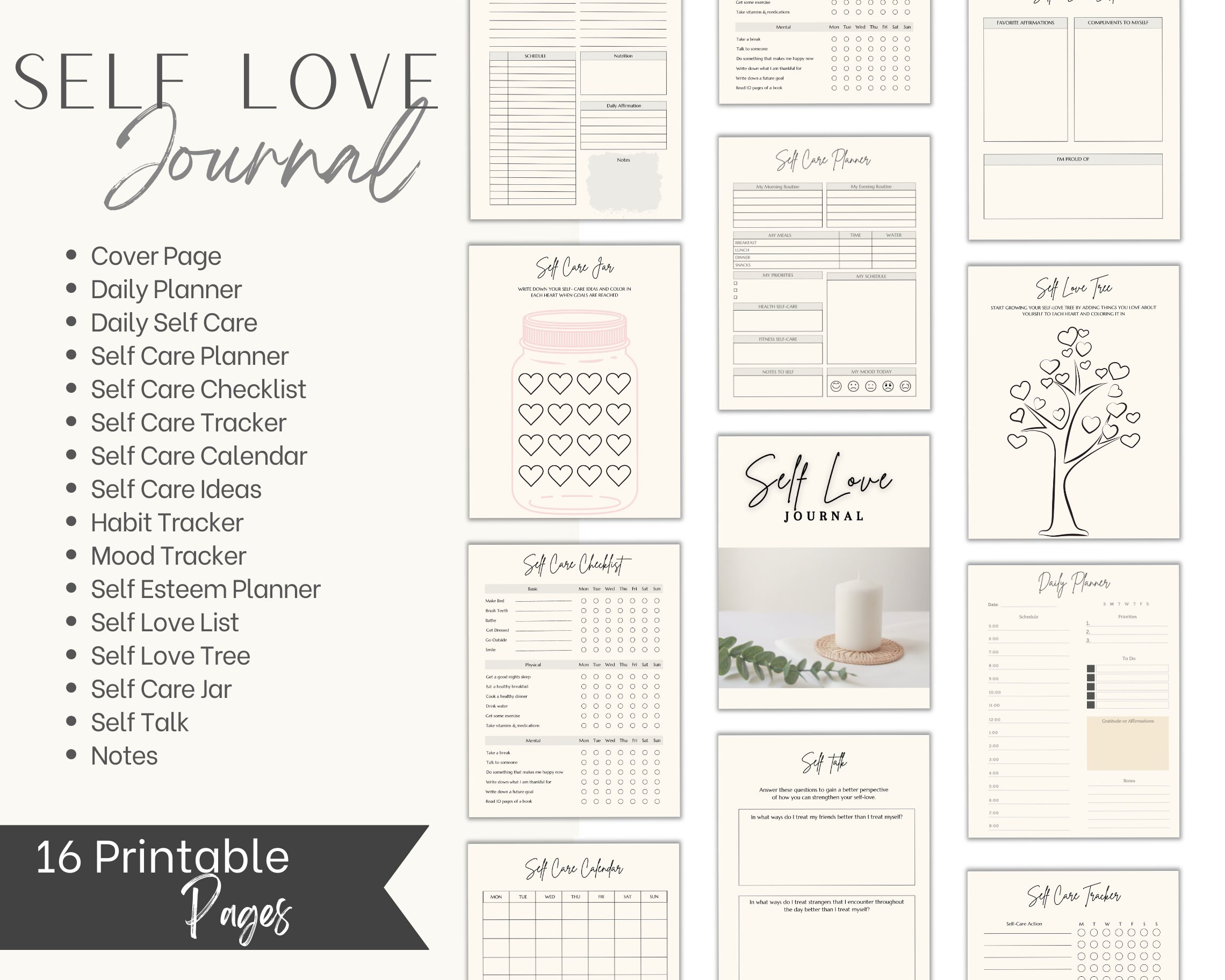 Self Love Journal, Self Love Printable, Mental Health Journal ...
