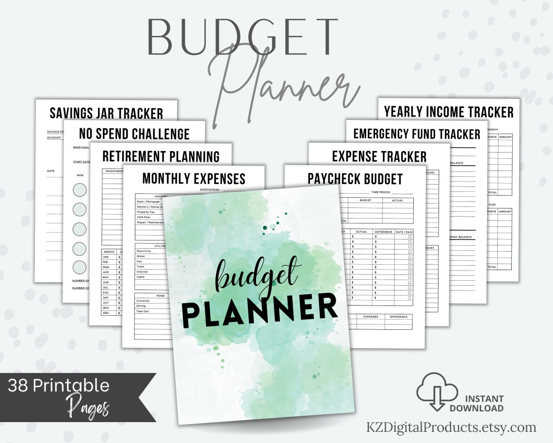 Printable Budget Planner I Budget and Financial Planner I Budget ...