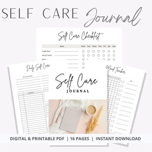 Self Care Journal, Self Care Printable, Mental Health Journal, Wellness ...