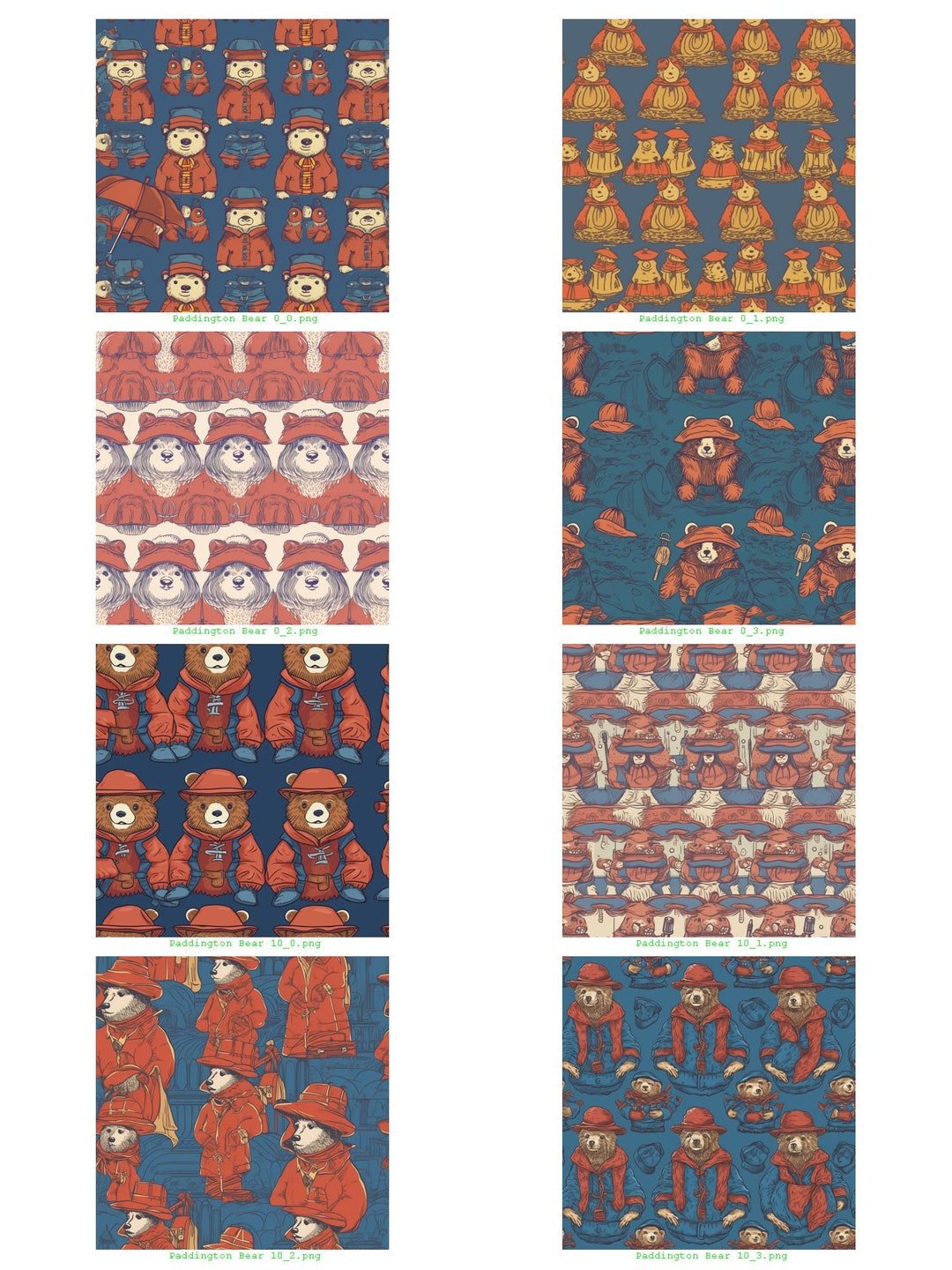 Paddington-inspired Digital Art Print Designs - Etsy