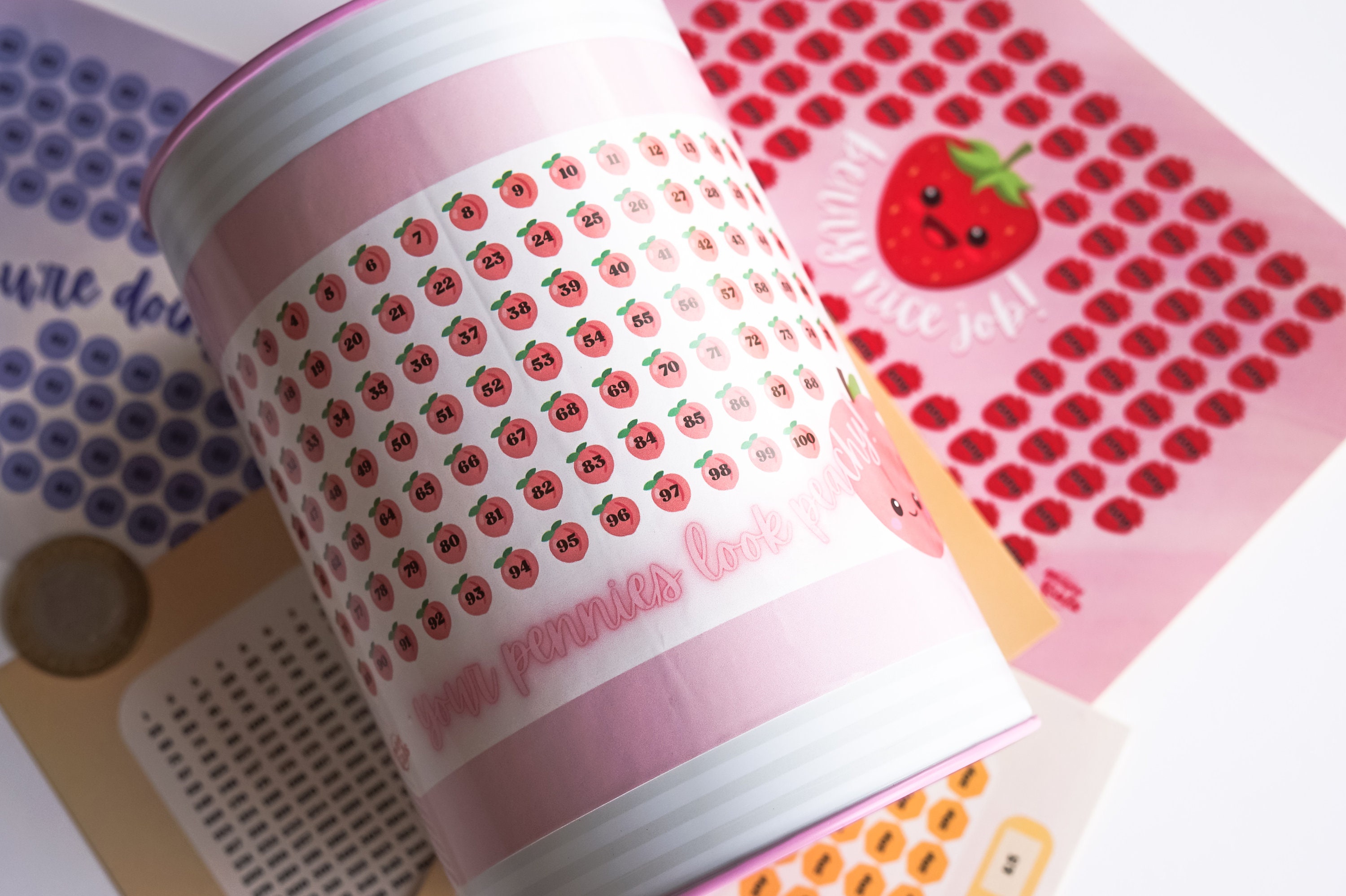 Savings Challenge Money Tin Sticker - Etsy UK