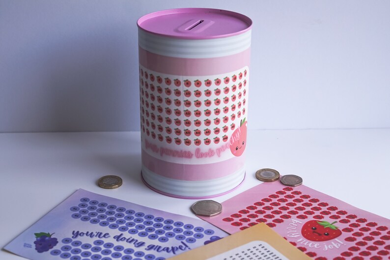 Savings Challenge Money Tin Sticker - Etsy UK