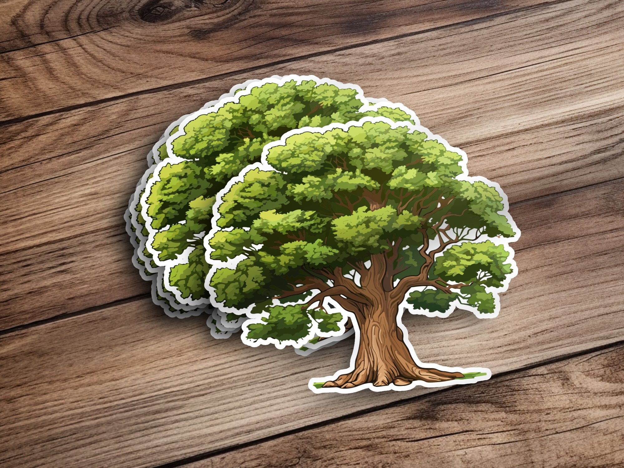 Oak Tree SVG Png Eps, Commercial Use Clipart Vector Graphics for Wall ...