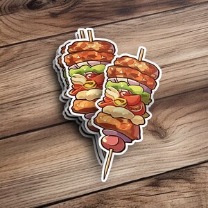 Cartoon Kabob SVG Png Eps, Commercial Use Clipart Vector Graphics for ...
