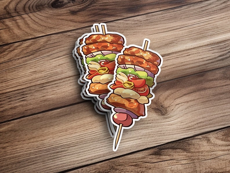 Cartoon Kabob SVG Png Eps, Commercial Use Clipart Vector Graphics for ...