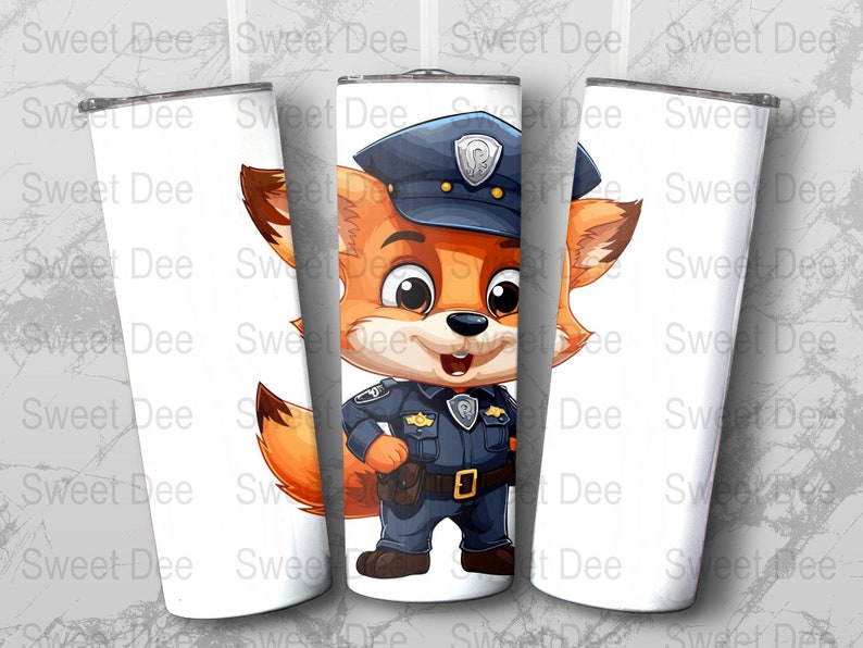 Cartoon Police Fox Svg Png Eps, Commercial Use Clipart Vector Graphics ...