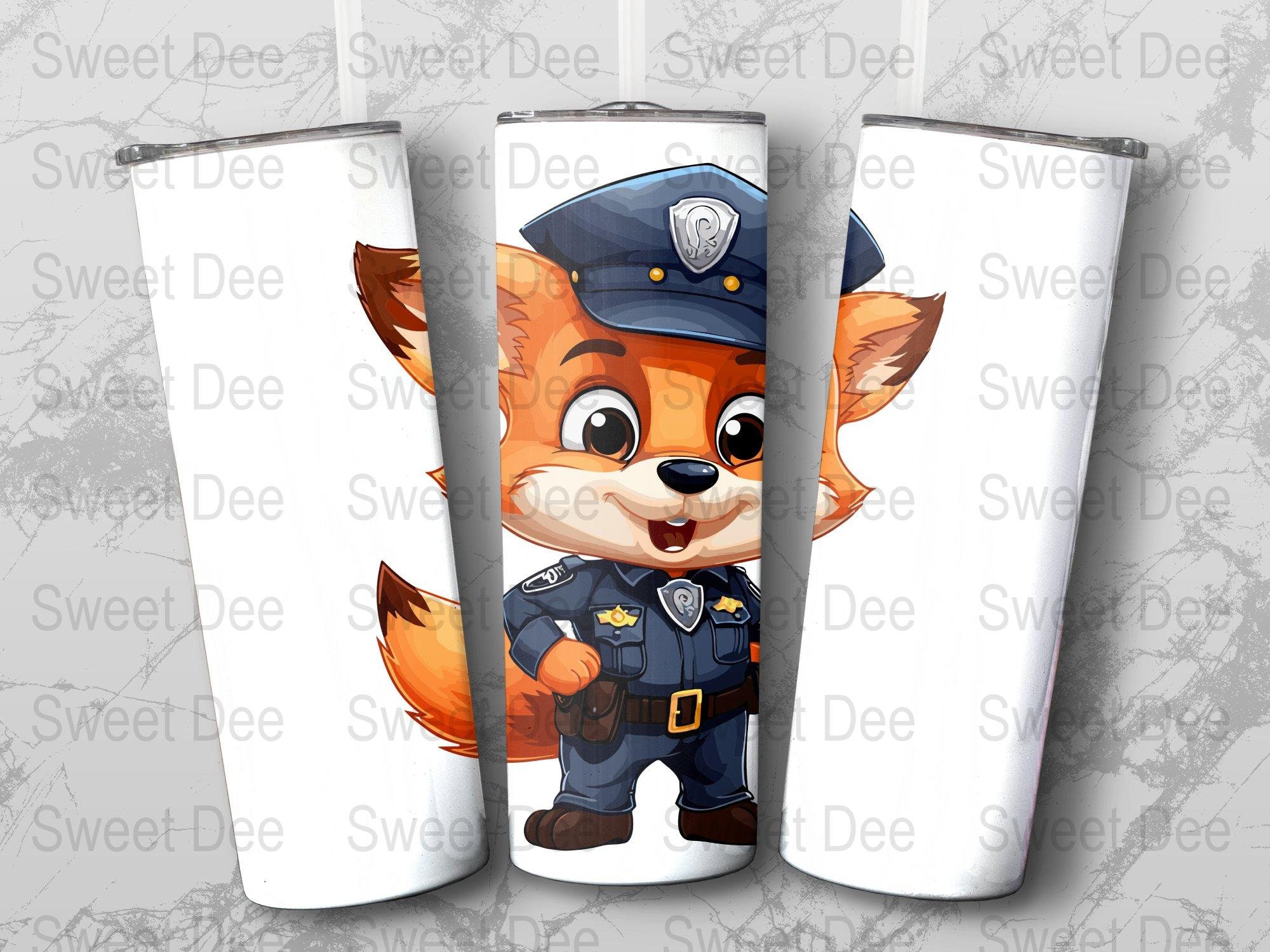 Cartoon Police Fox Svg Png Eps, Commercial Use Clipart Vector Graphics ...