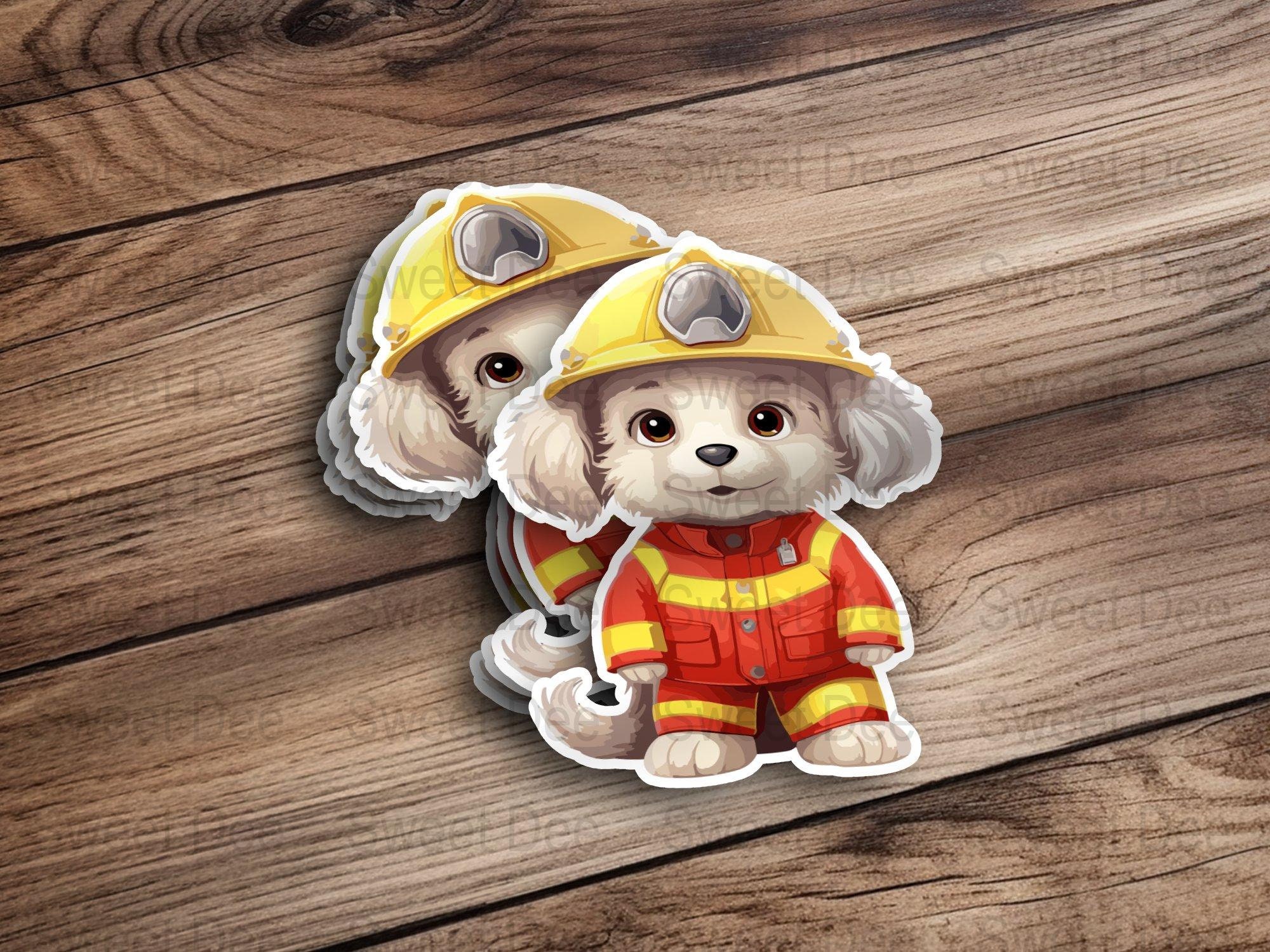 Cartoon Dog Fireman Svg Png Eps, Commercial Use Clipart Vector Graphics ...