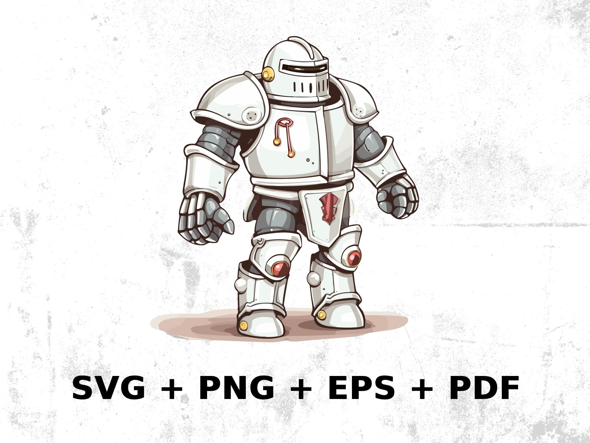 Cartoon White Knight SVG Png Eps, Commercial Use Clipart Vector ...