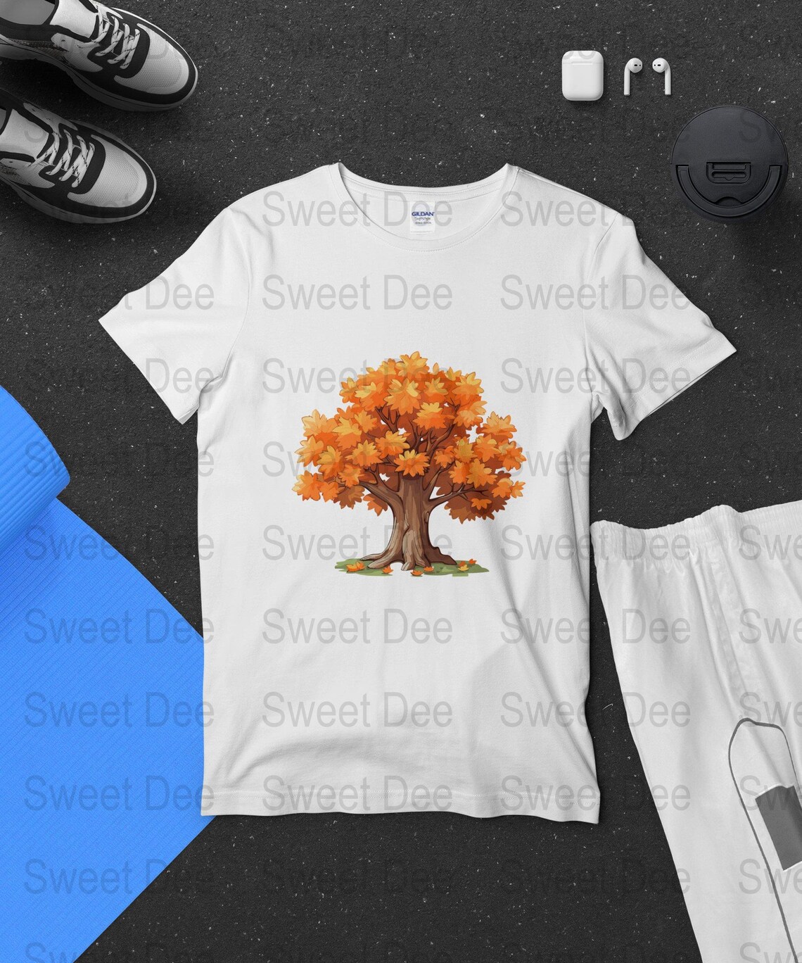 Cartoon Maple Tree Svg Png Eps, Commercial Use Clipart Vector Graphics ...