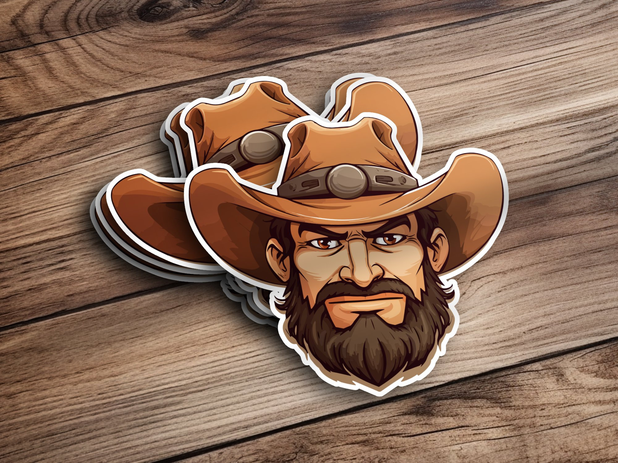 Cowboy Face SVG Png Eps, Commercial Use Clipart Vector Graphics for ...