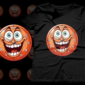 Cartoon Clock Face SVG Png Eps, Commercial Use Clipart Vector Graphics ...