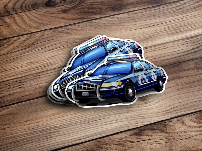 Cartoon Police Car SVG Png Eps, Commercial Use Clipart Vector Graphics ...