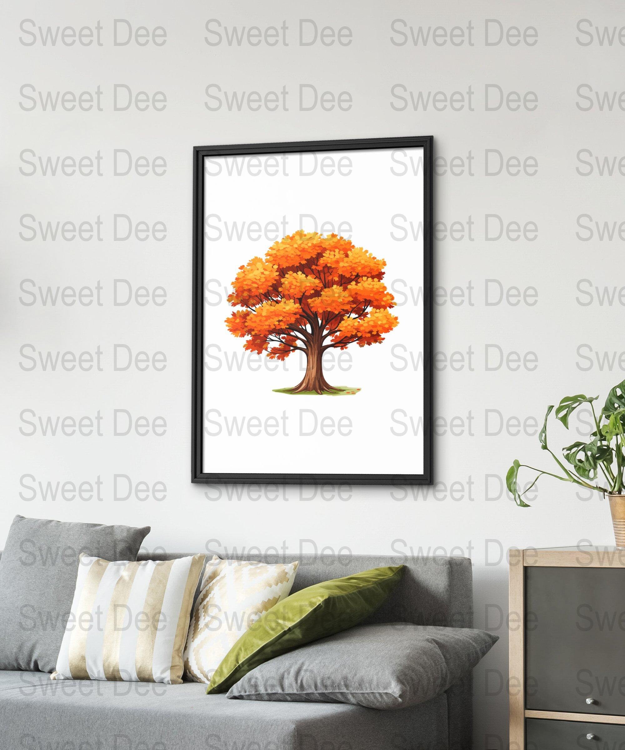 Cartoon Cute Maple Tree Svg Png Eps, Commercial Use Clipart Vector ...