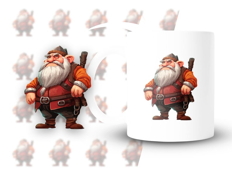 Cartoon Dwarf SVG Png Eps, Commercial Use Clipart Vector Graphics for ...