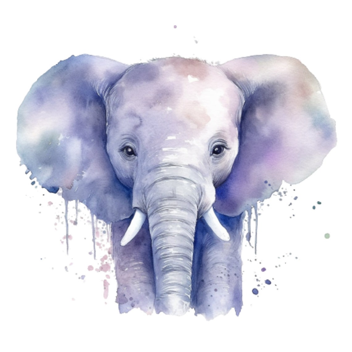 Wild Animals Watercolor Clipart, PNG, Animals Illustration, Animal ...