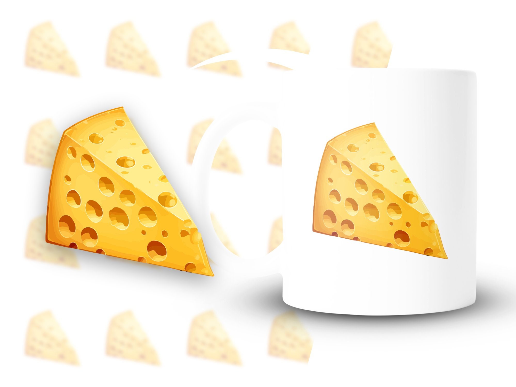 Cartoon Swiss Cheese SVG Png Eps, Commercial Use Clipart Vector ...
