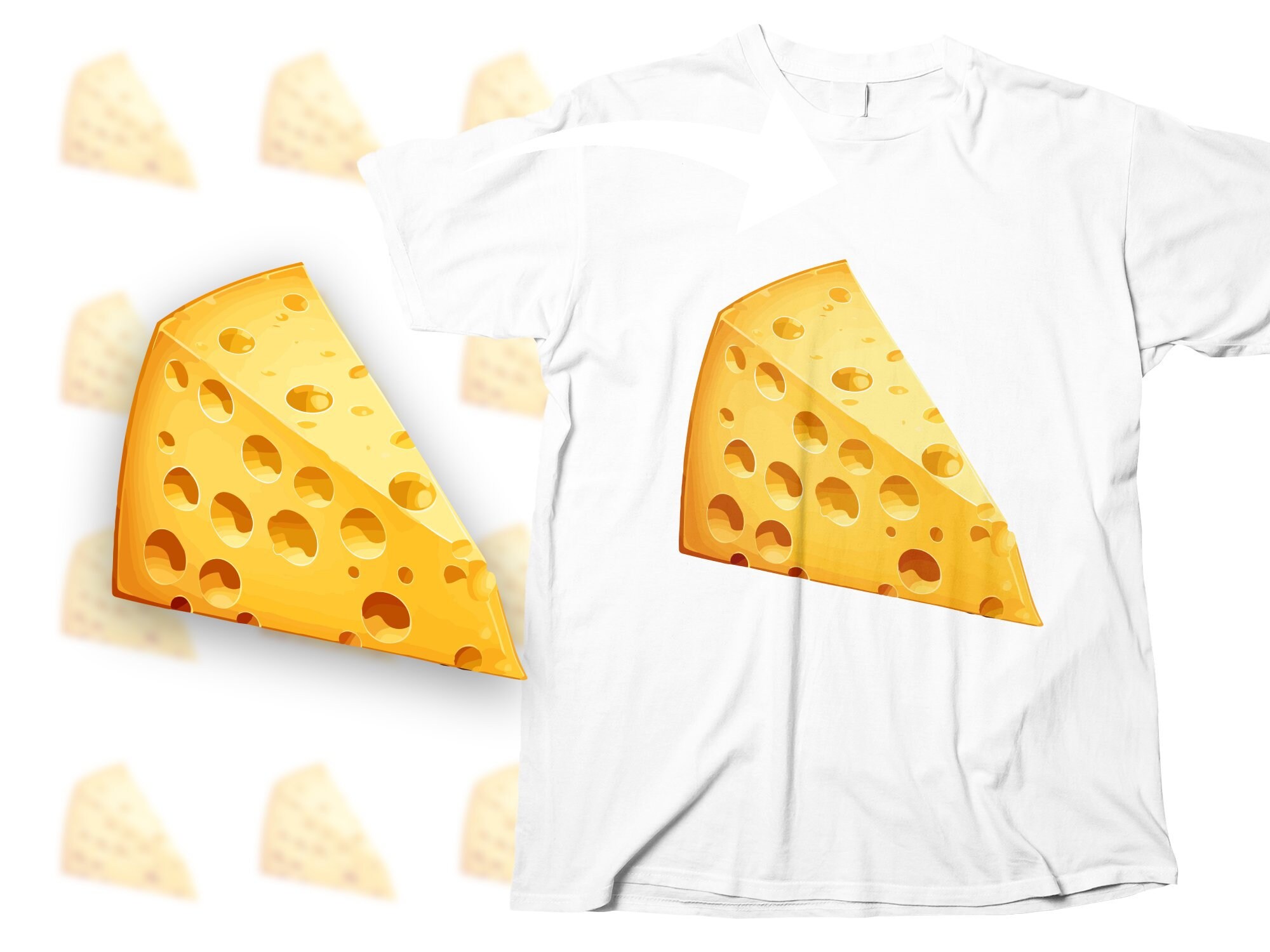 Cartoon Swiss Cheese SVG Png Eps, Commercial Use Clipart Vector ...
