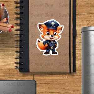 Cartoon Police Fox Svg Png Eps, Commercial Use Clipart Vector Graphics ...