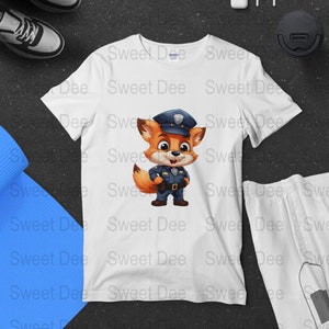 Cartoon Police Fox Svg Png Eps, Commercial Use Clipart Vector Graphics ...