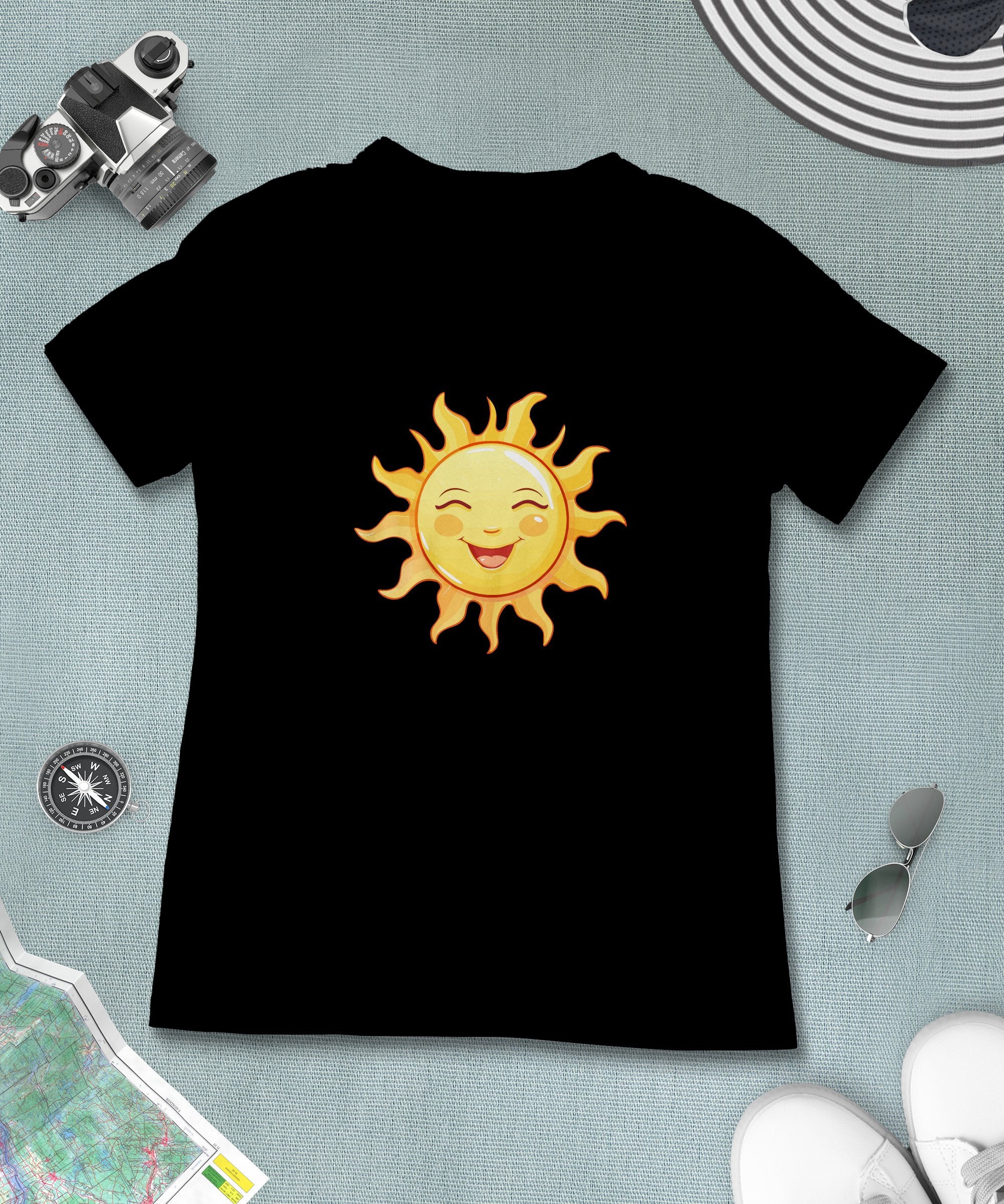 Sun Face SVG Png Eps, Commercial Use Clipart Vector Graphics for Wall ...