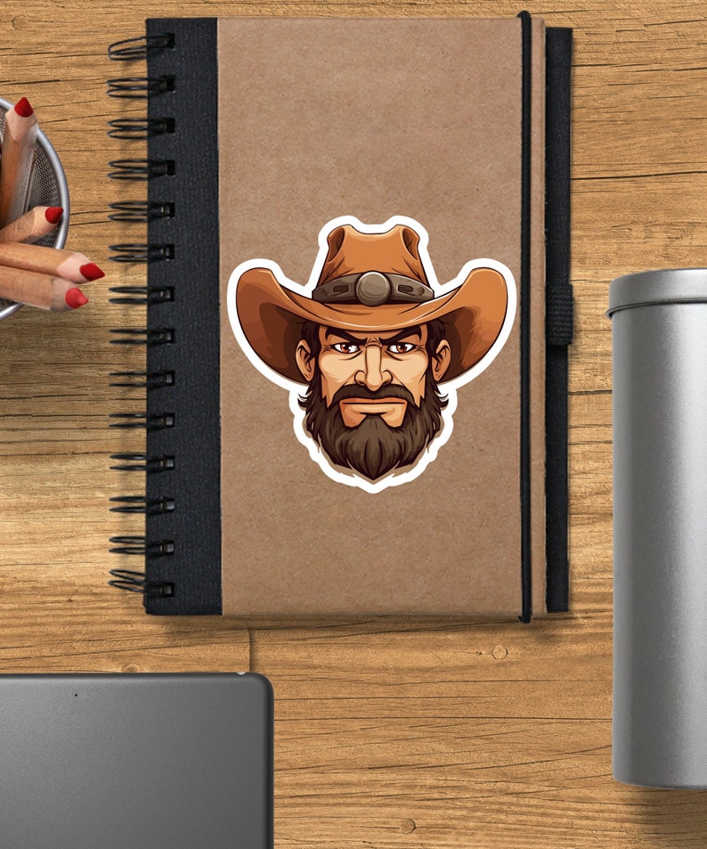 Cowboy Face SVG Png Eps, Commercial Use Clipart Vector Graphics for ...