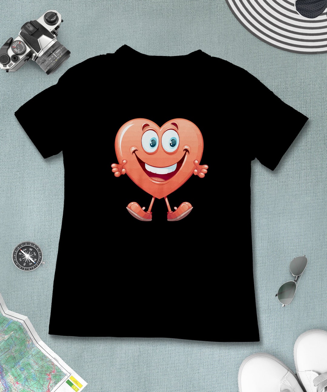 Heart Face SVG Png Eps Commercial Use Clipart Vector Graphics - Etsy