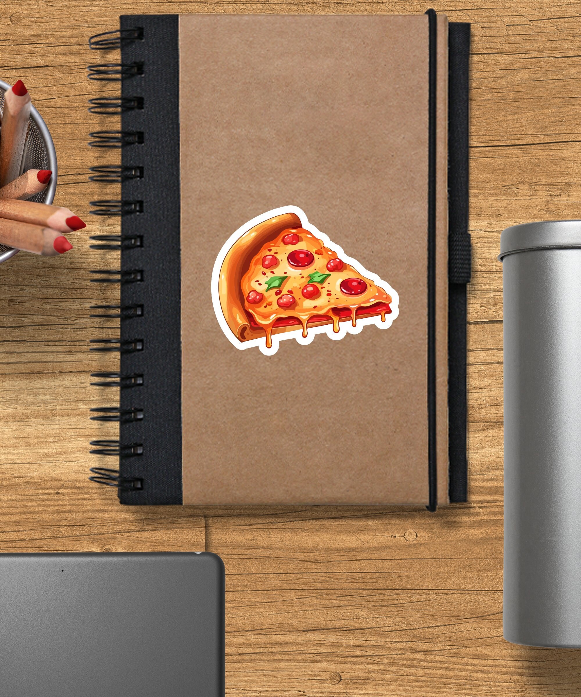 Cartoon Pizza Slice SVG Png Eps, Commercial Use Clipart Vector Graphics ...