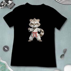 Raccoon Karate SVG Png Eps, Commercial Use Clipart Vector Graphics for ...