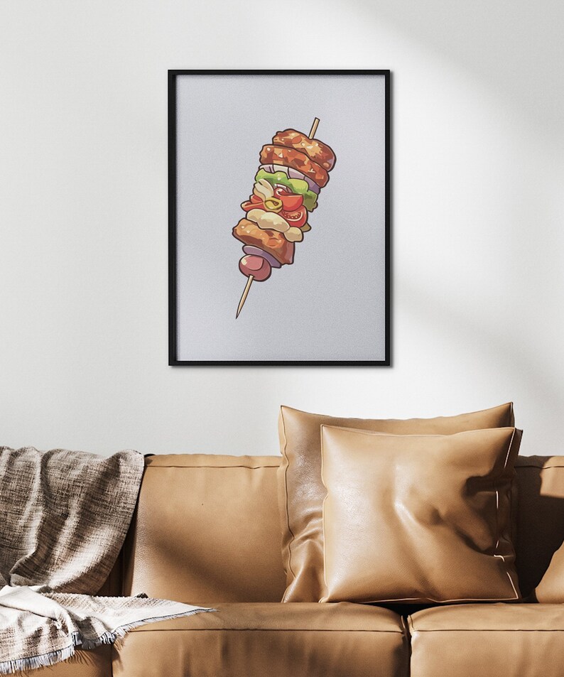 Cartoon Kabob SVG Png Eps, Commercial Use Clipart Vector Graphics for ...