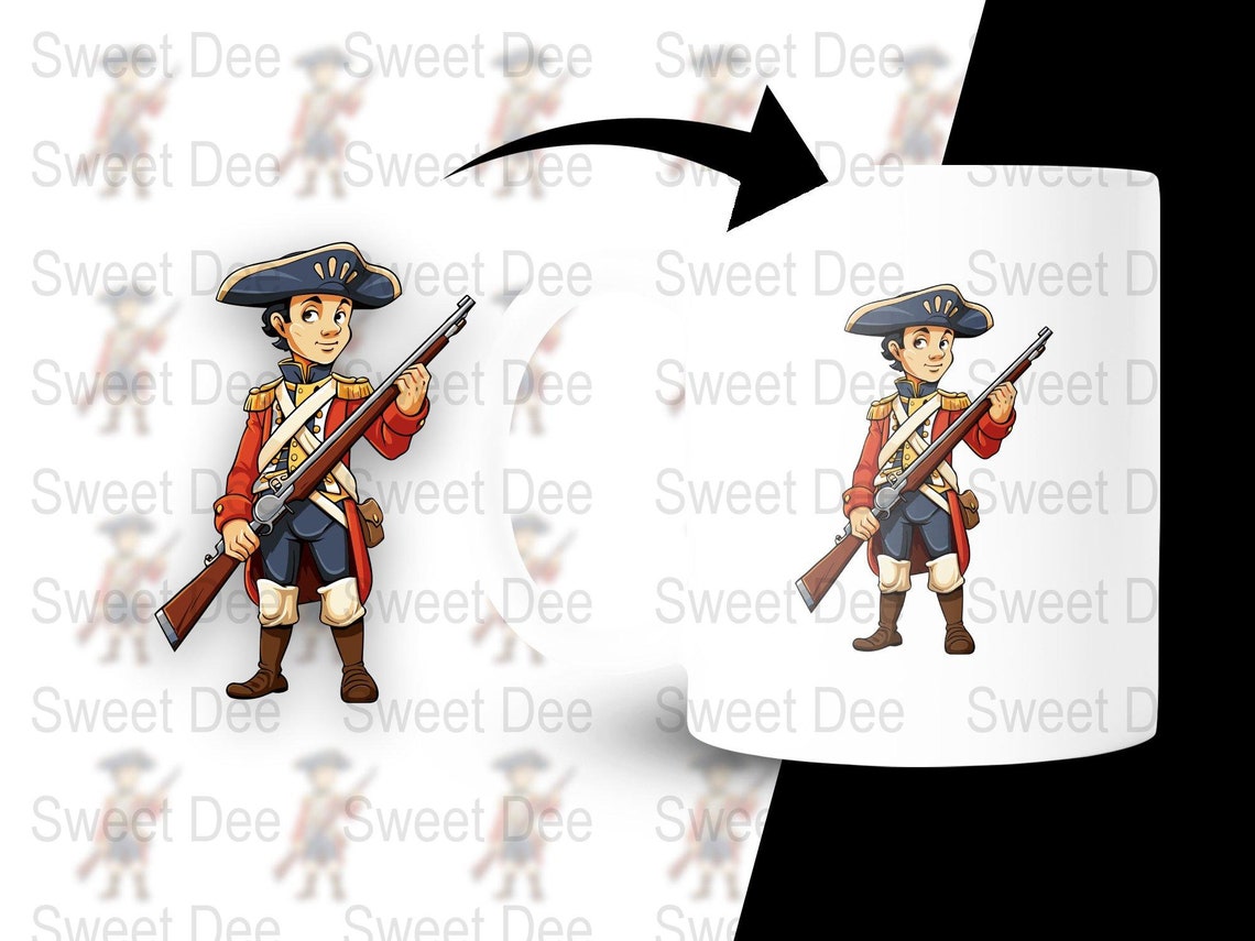 Cartoon Colonial Soldier Svg Png Eps, Commercial Use Clipart Vector ...